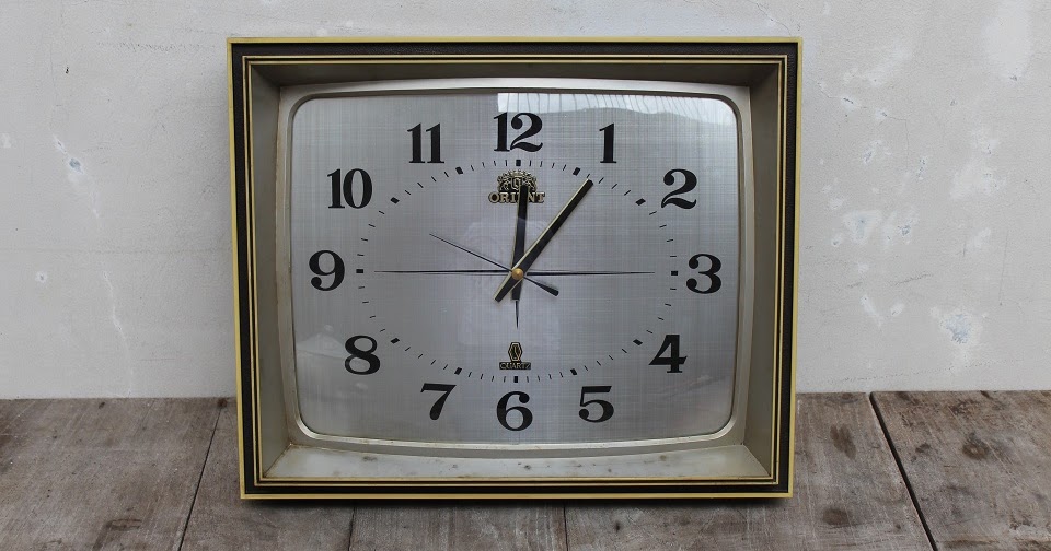 Antikpisan: Jam Dinding Antik Orient Quartz Model Televisi