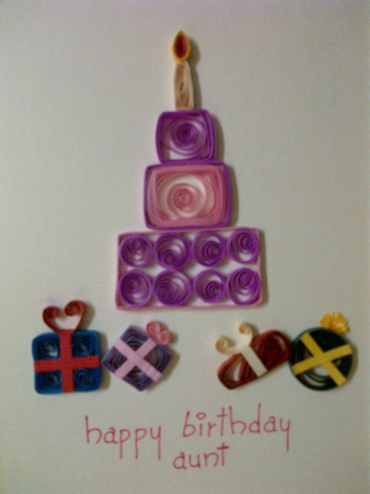 Art & Football: Quilled birthday and anniversary cards