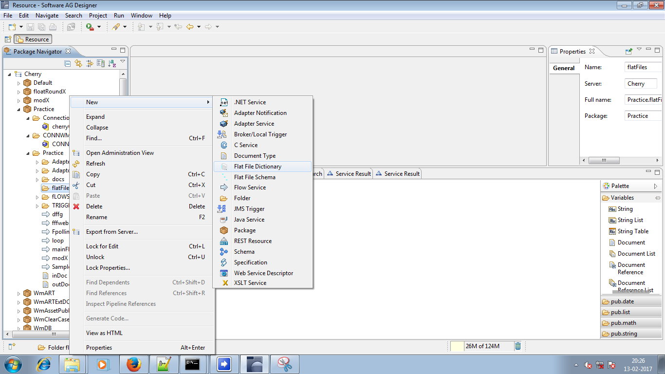 webMethods: FlatFiles