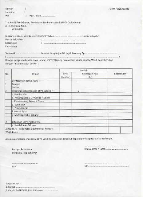 Pendamping Profesional: APLIKASI SPOP ( SURAT PEMBERITAHUAN OBJEK PAJAK )