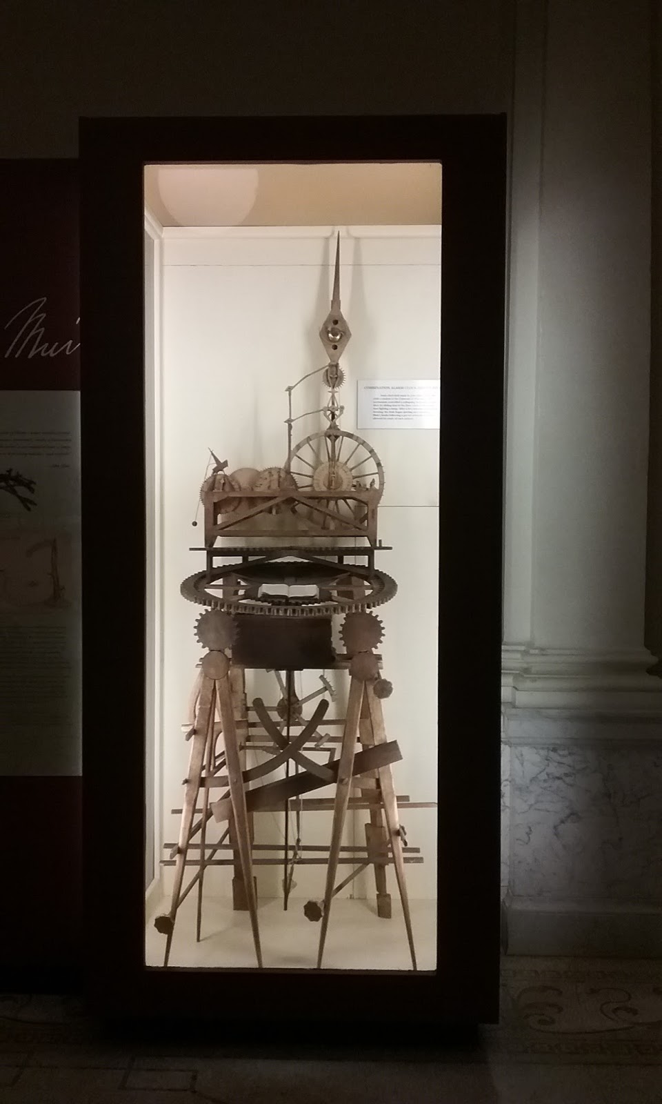 Chuck Ditzler: John Muir's wooden Clock-Desk in lobby of Wisconsin ...