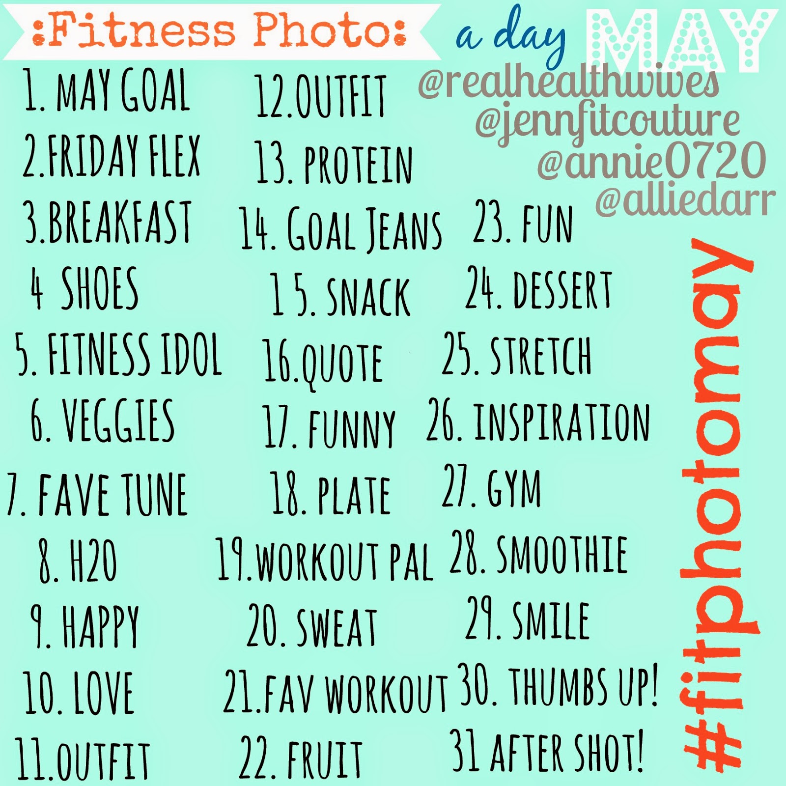 The Real Healthwives: #fitphotomay Challenge
