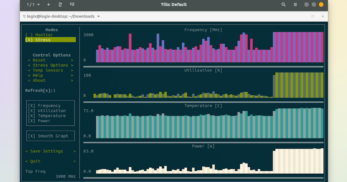 s-tui: CPU Monitoring And Stress Testing Console UI Tool - Linux ...