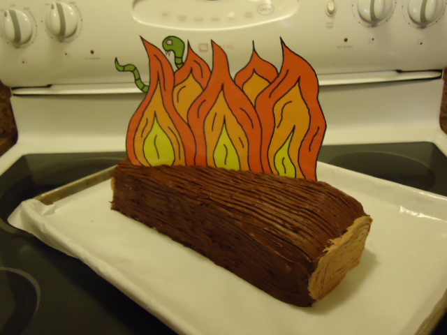 Church House Collection Blog: "Paul Bitten By Viper" Log Fire Cake