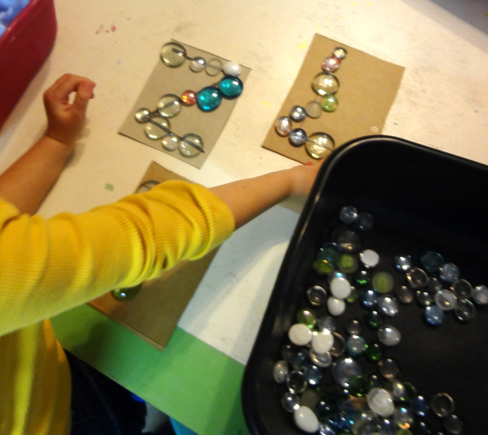 Time for Play: Using Glass Stones for Fine Motor, Math and Letter Skills