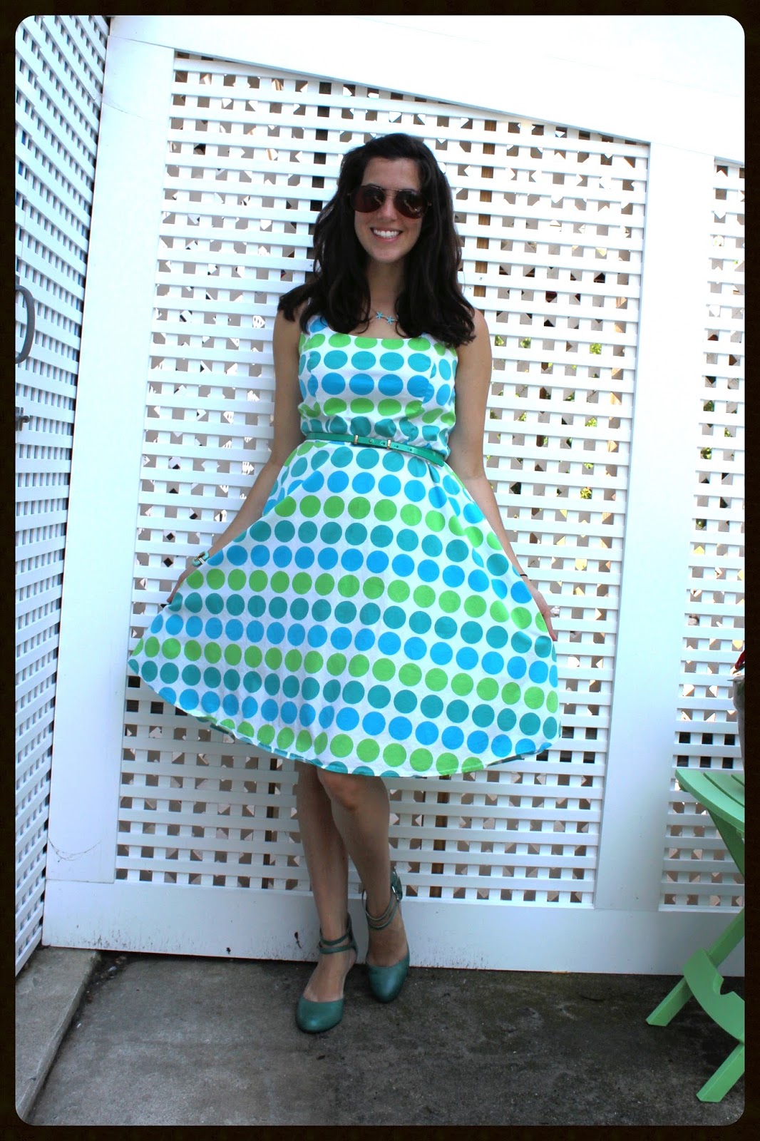 Sans Scrubs: Shades of Blue and Polka Dots