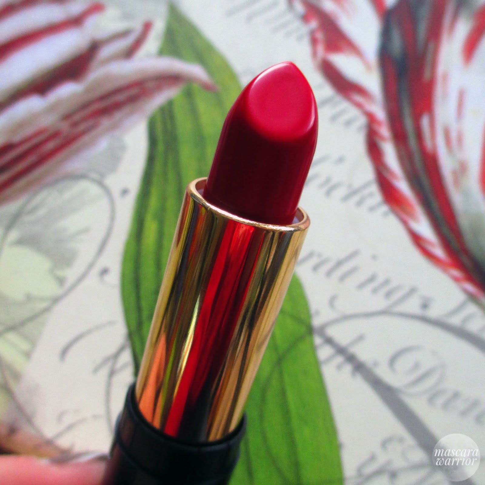 Red Hot: Revlon Super-Lustrous Lipstick in Cherry Blossom: Mascara Warrior