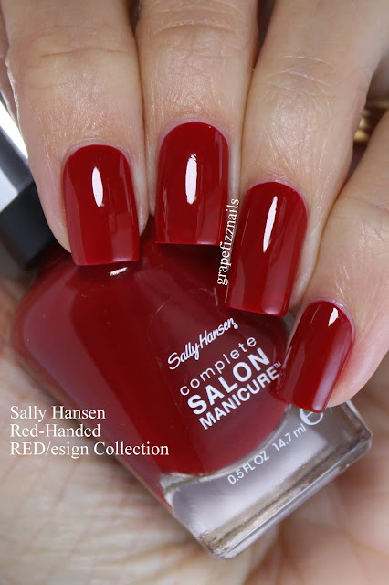 Grape Fizz Nails: Sally Hansen RED/esign Collection