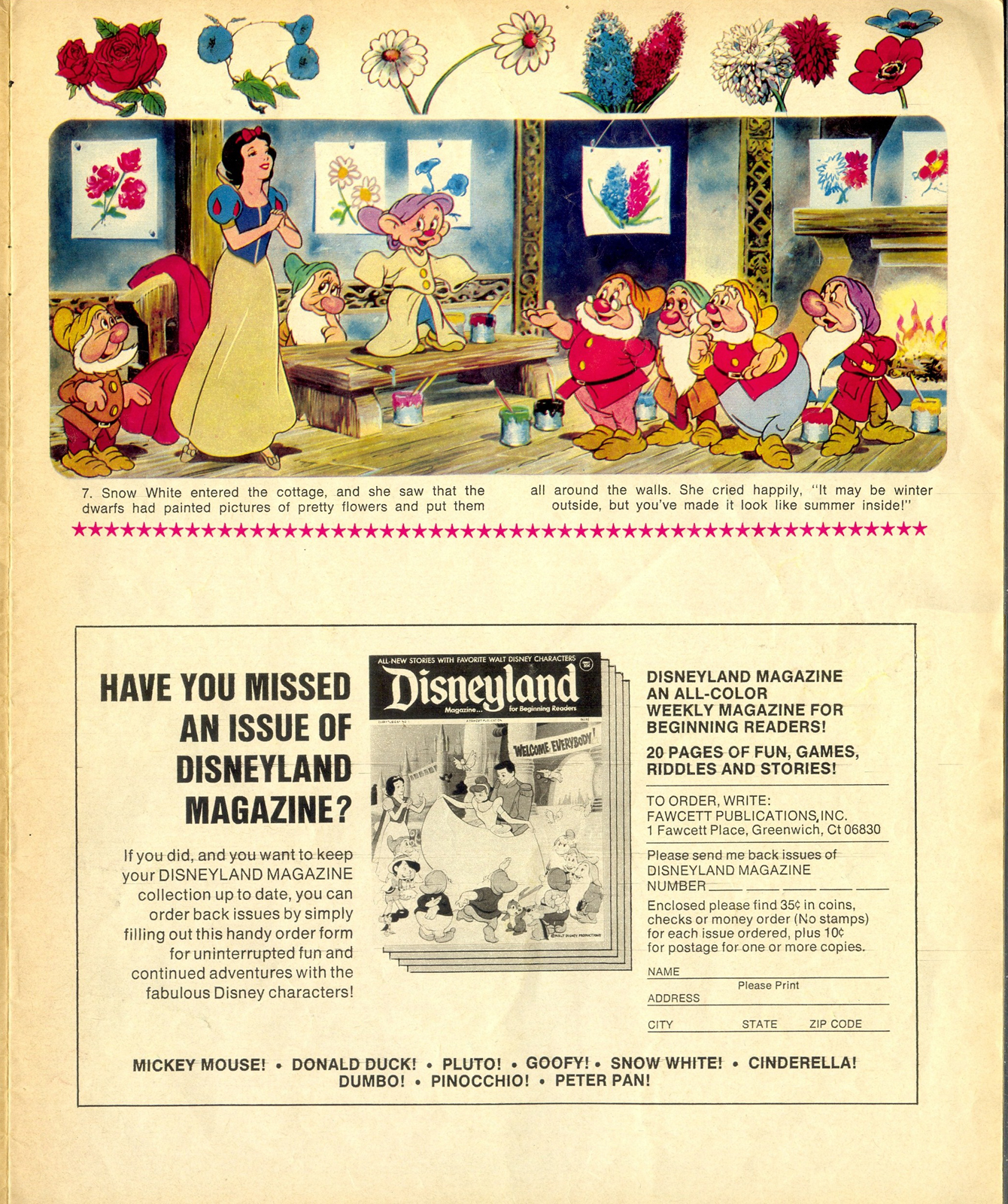 Filmic Light - Snow White Archive: 1970s Disneyland Magazine - Snow ...