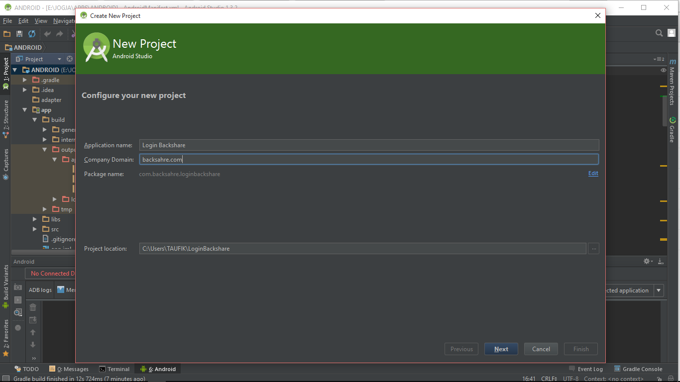 [ANDROID] MEMBUAT TAMPILAN LOGIN DENGAN ANDROID STUDIO - BACKSHARE