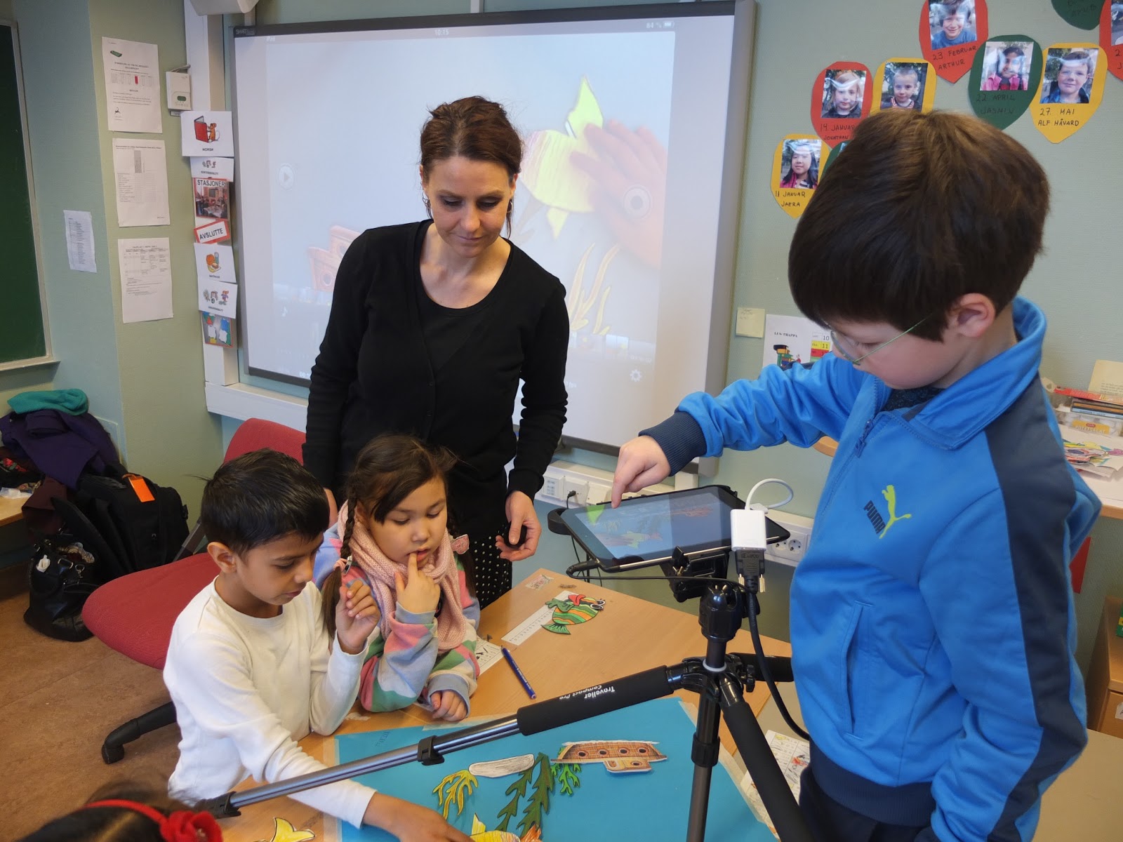 Animasjon i skolen: iPad -animasjon med 1. trinn