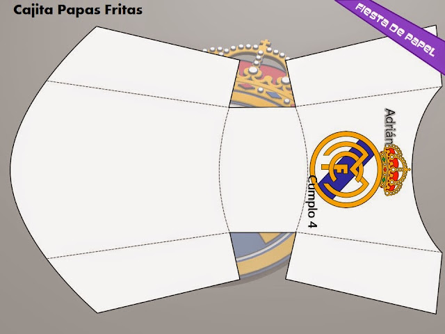 KI-110 Kit Imprimible y Editable Real Madrid | Fiesta de papel
