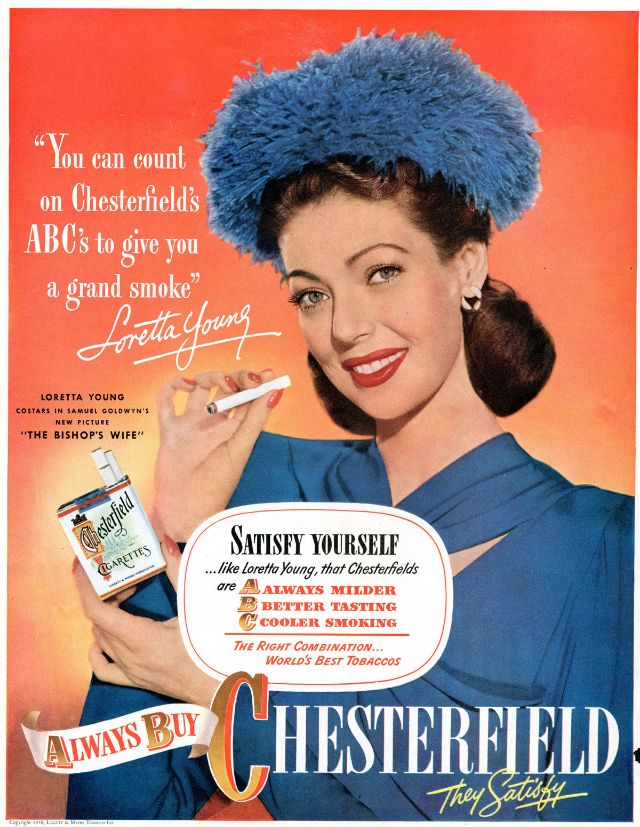40 Vintage Tobacco Advertisements Featuring Female Movie Stars From the ...