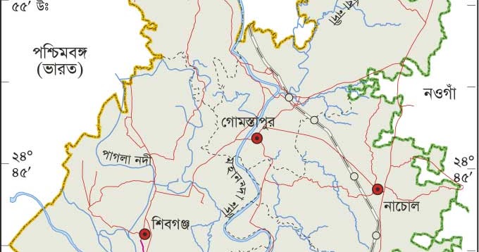 Bangladesh Map All: Nawabganj Map