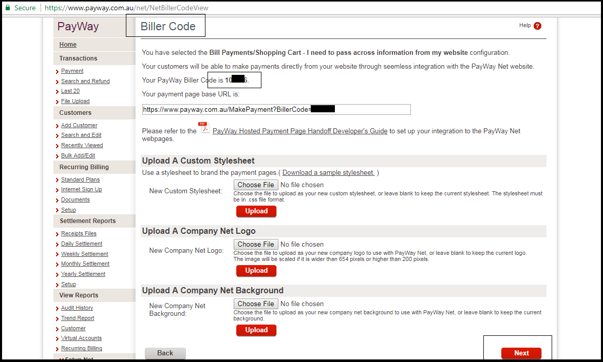Code Samples: PayWay Payment GateWay | Hosted Payment Page Setup ...