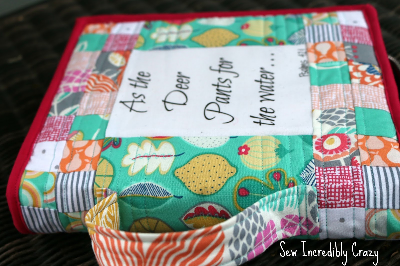 Sew Incredibly Crazy: Bible Cover with EZ Print Quote