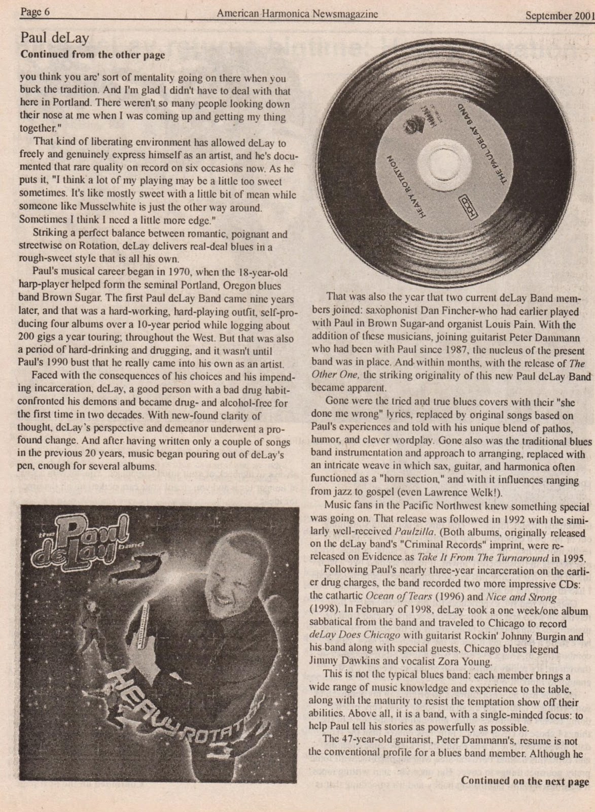 Blues Harmonica Heaven: Paul Delay - Portrait & CD Review