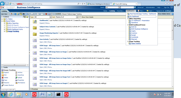 .: Implementation of Usage Tracking in OBIEE 11G