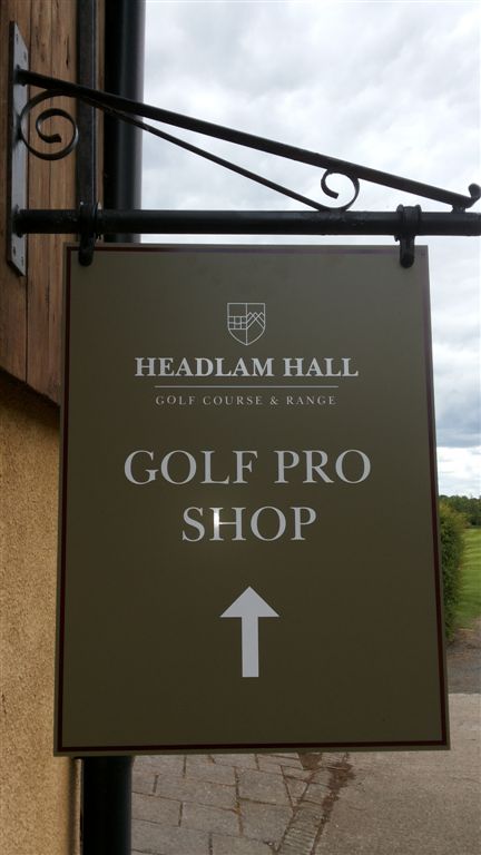 The Green I Signs Blog: Golf Pro Shop signs for the Headlam Hall Hotel ...