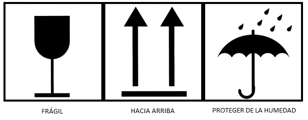 Carga frágil: Marcado