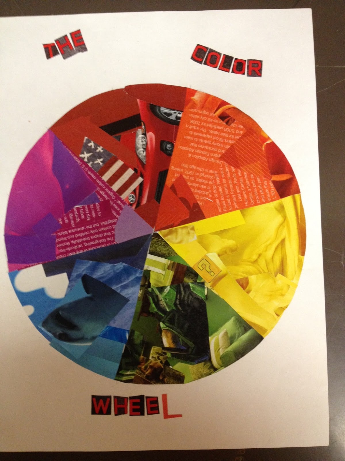 PCSST Art Studio!: Color Wheel - Collage
