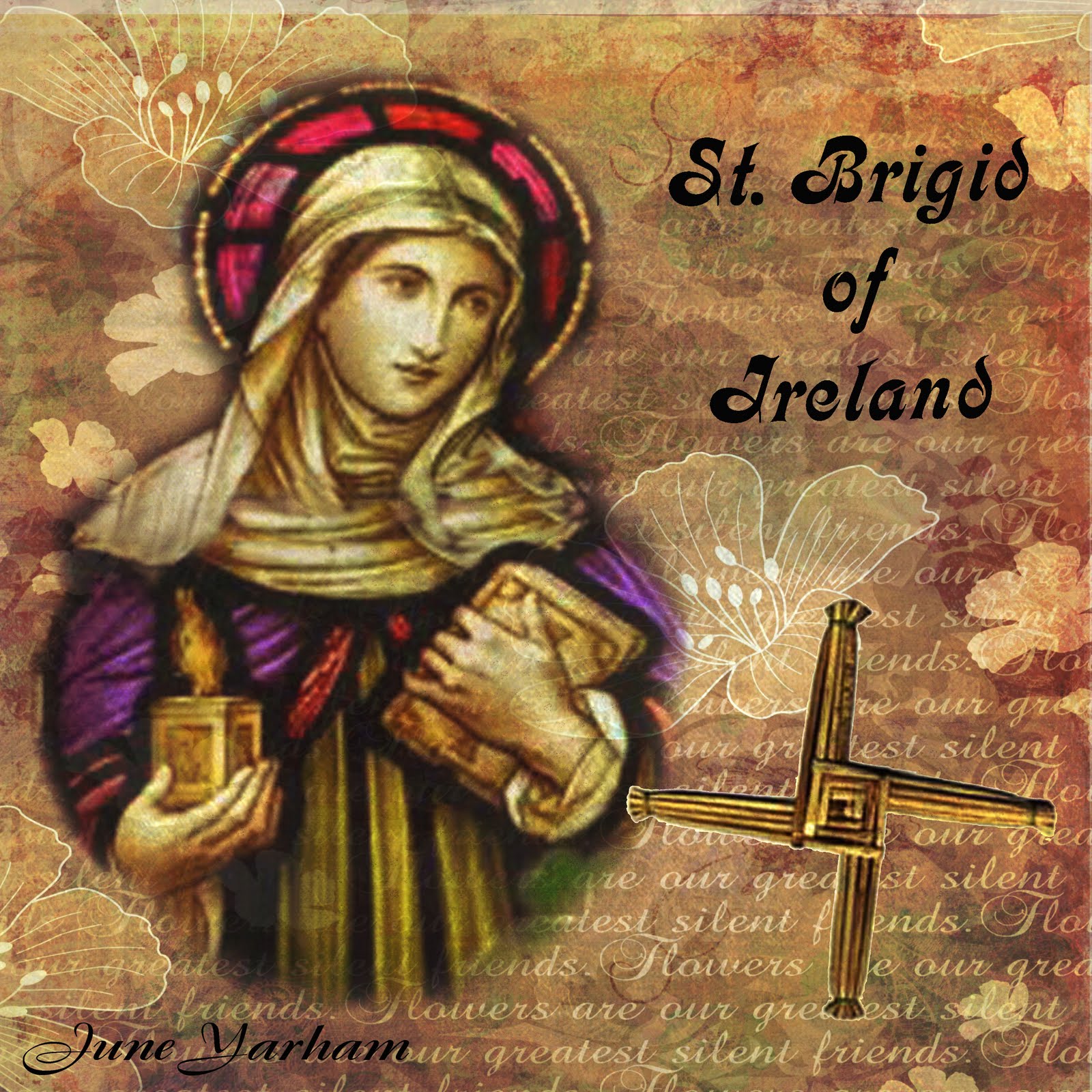Junibear's Jottings: Friday Foto Collage..St. Brigid..