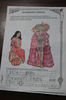 Learning With My Boys: Native Americans Day 18: Southeast: Cherokee