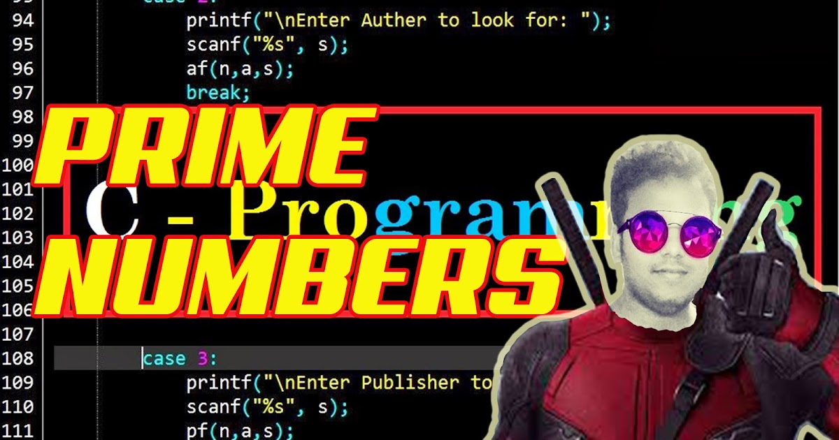 Prime Number In C Programming