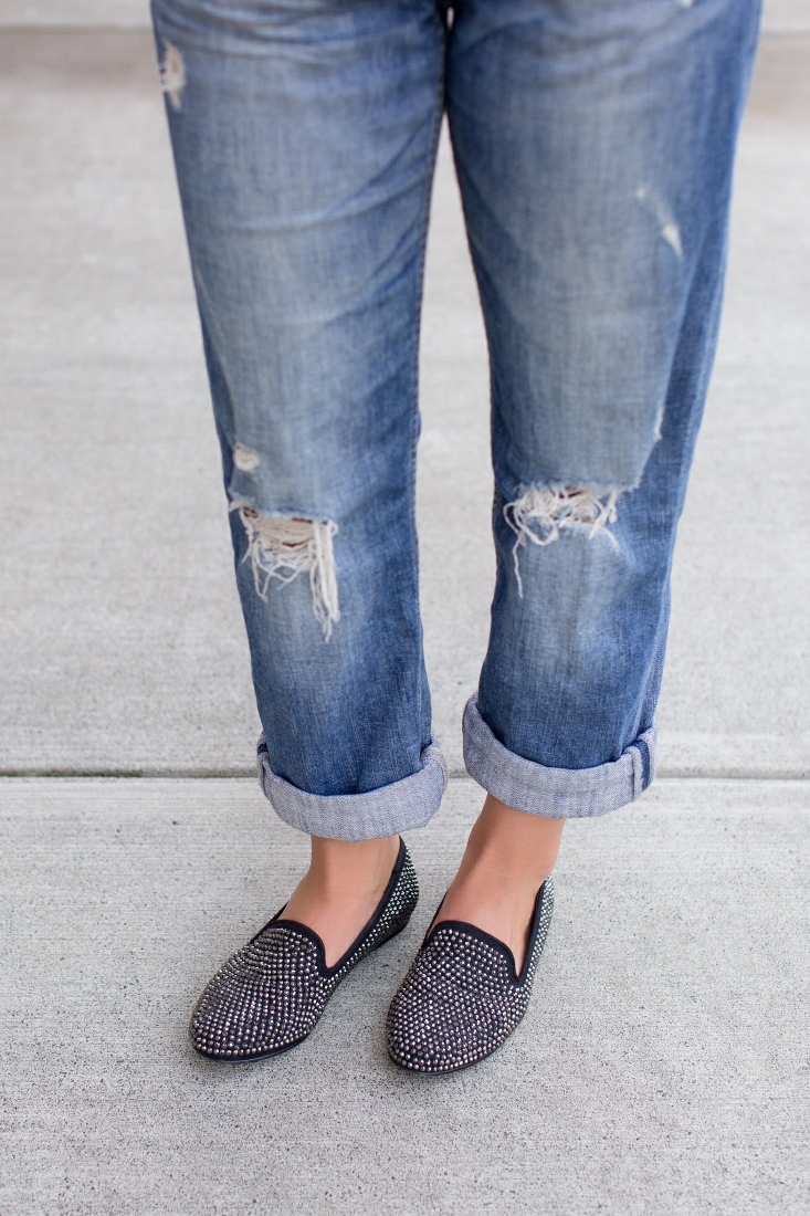 Bedazzles After Dark: Outfit Post: Fancy Boyfriend Jeans