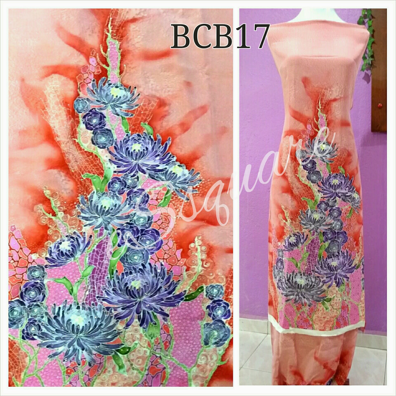Batik Lukis Sutera Crepe Kelantan