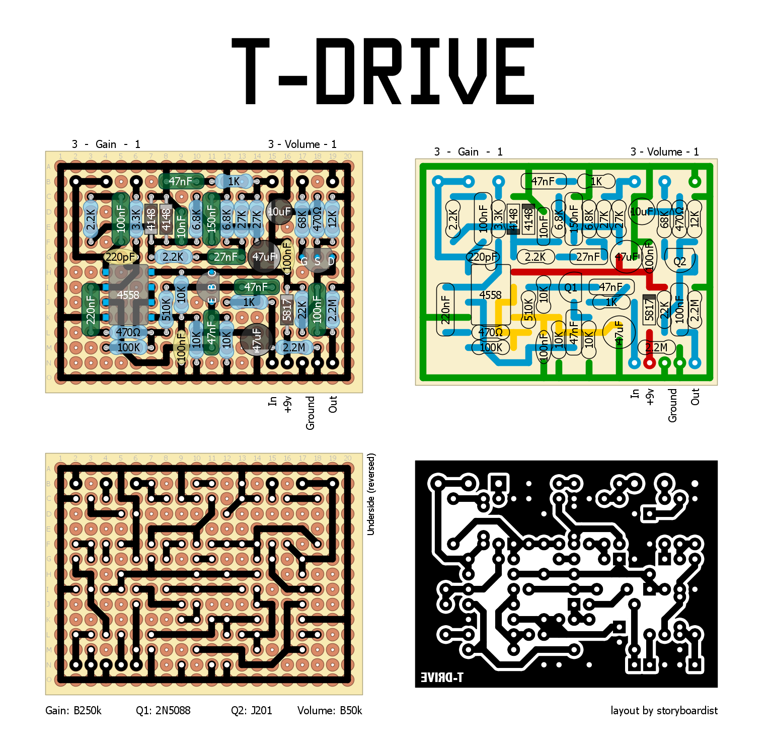Perf and PCB Effects Layouts: Vertex T-Drive