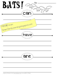 SmartTartsLearning: Going Batty with this Bat Writing Freebie