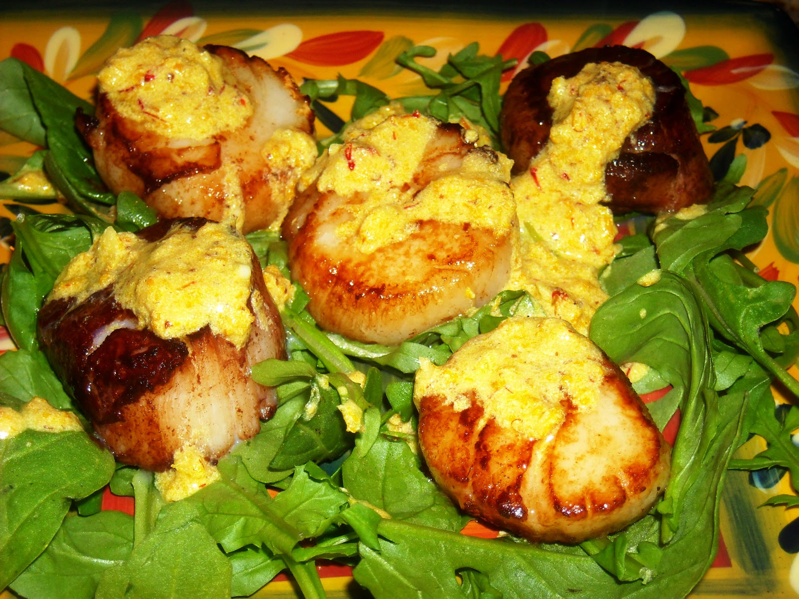 Wendy's Favorite Place: Cocoa Crusted Scallops with Citrus Sauce