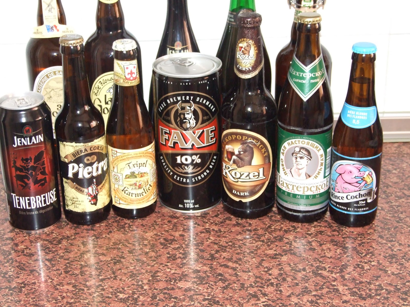 Cervecero casero extremeño: Cervezas de importación