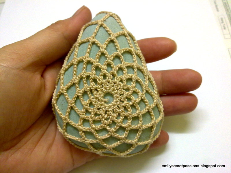 Emily Secret Passions: Handmade ~ Crochet Covered Stones (Mixed Media ...
