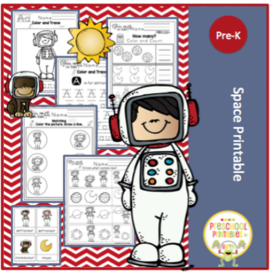 Space Printable ~ Preschool Printables