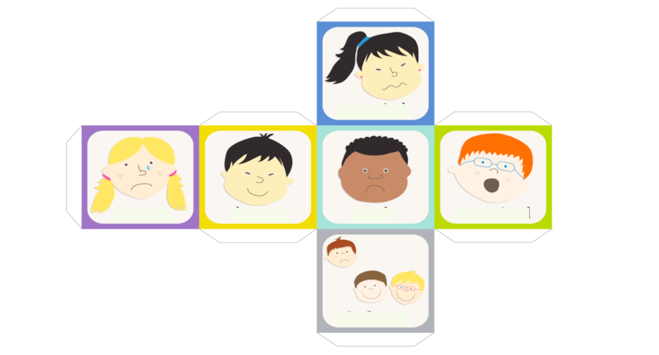 Aprendiendo en la escuela: Dado de las emociones