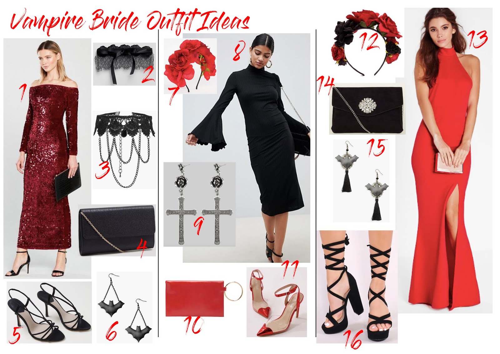 10 Days of Halloween 2018 - Vampire Bride Makeup & Outfit Ideas - Studs ...