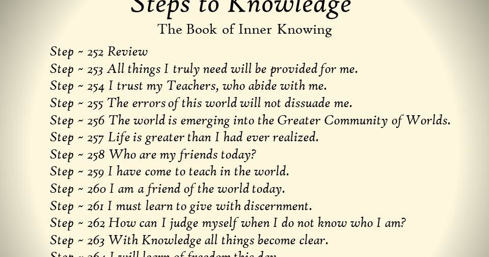 Steps to Knowledge: The Book of Inner Knowing ~ Spiritual Practices ...