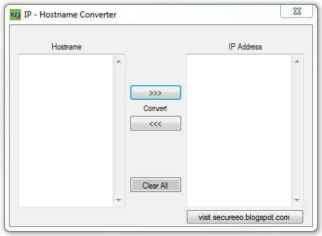 Secureeo: IP - Hostname Converter