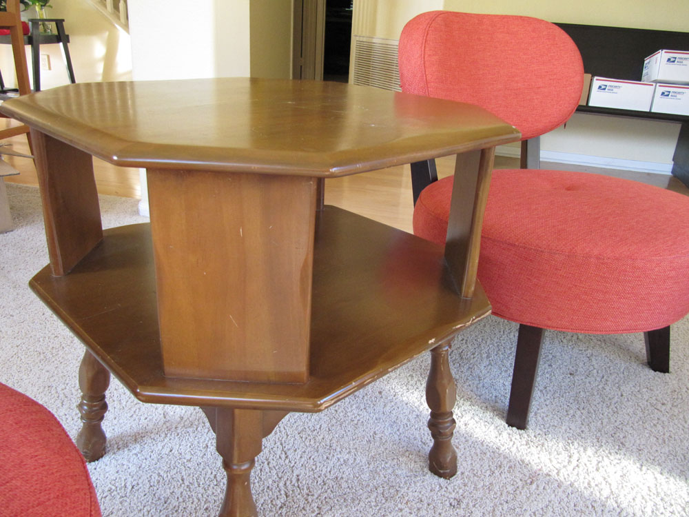 This Is Beige: Ugly Duckling: Refinishing a '70s Coffee Table