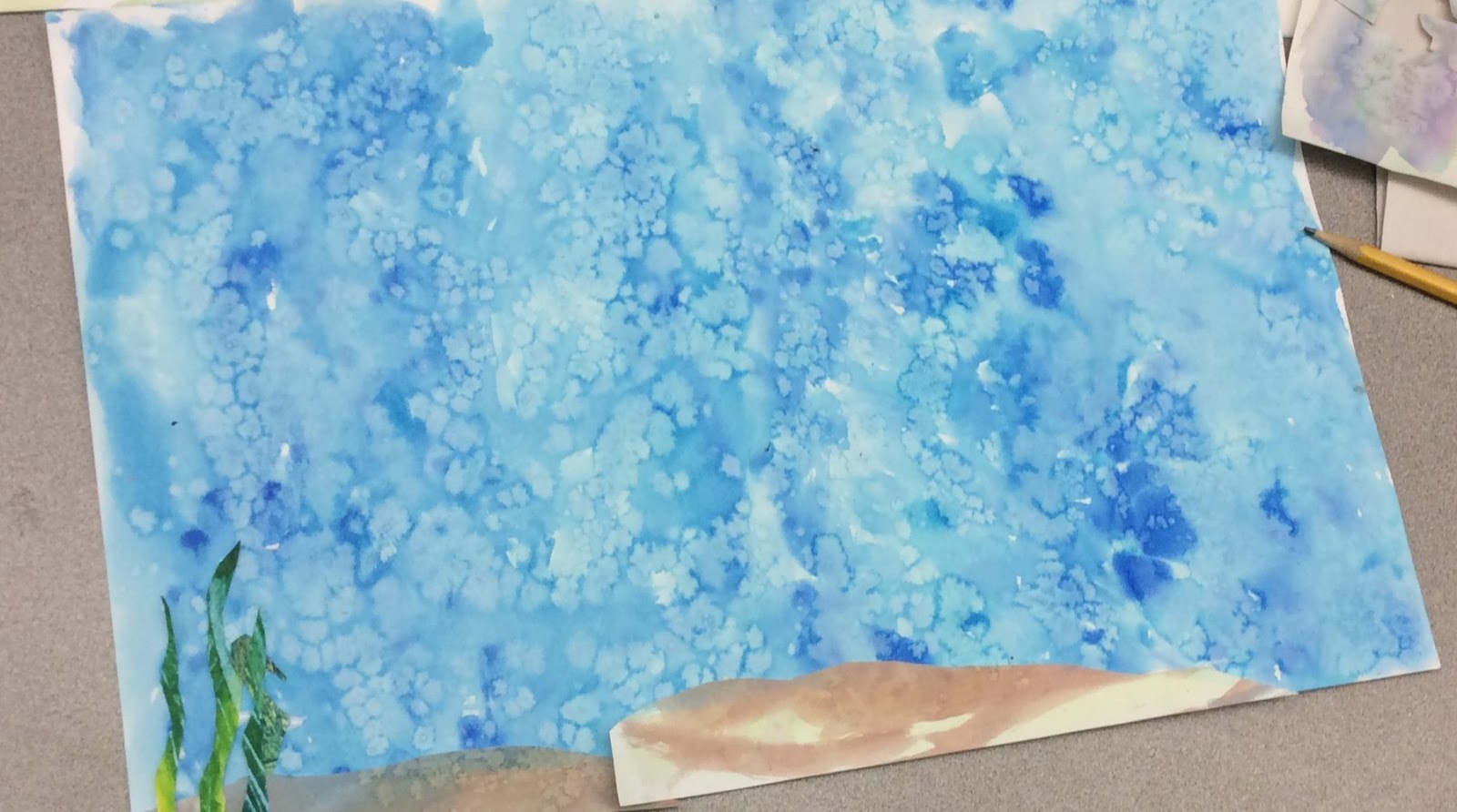 J.J. Flynn Art Studio: Fourth Grade Underwater Collages