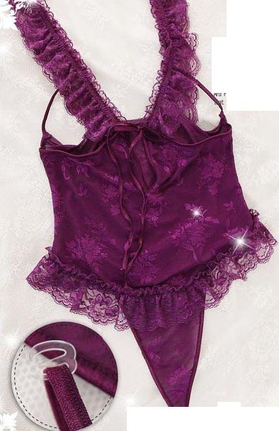 FASHION CARE 2U: L186 Sexy Lingerie Babydoll Lace Dress bust Open teddy ...