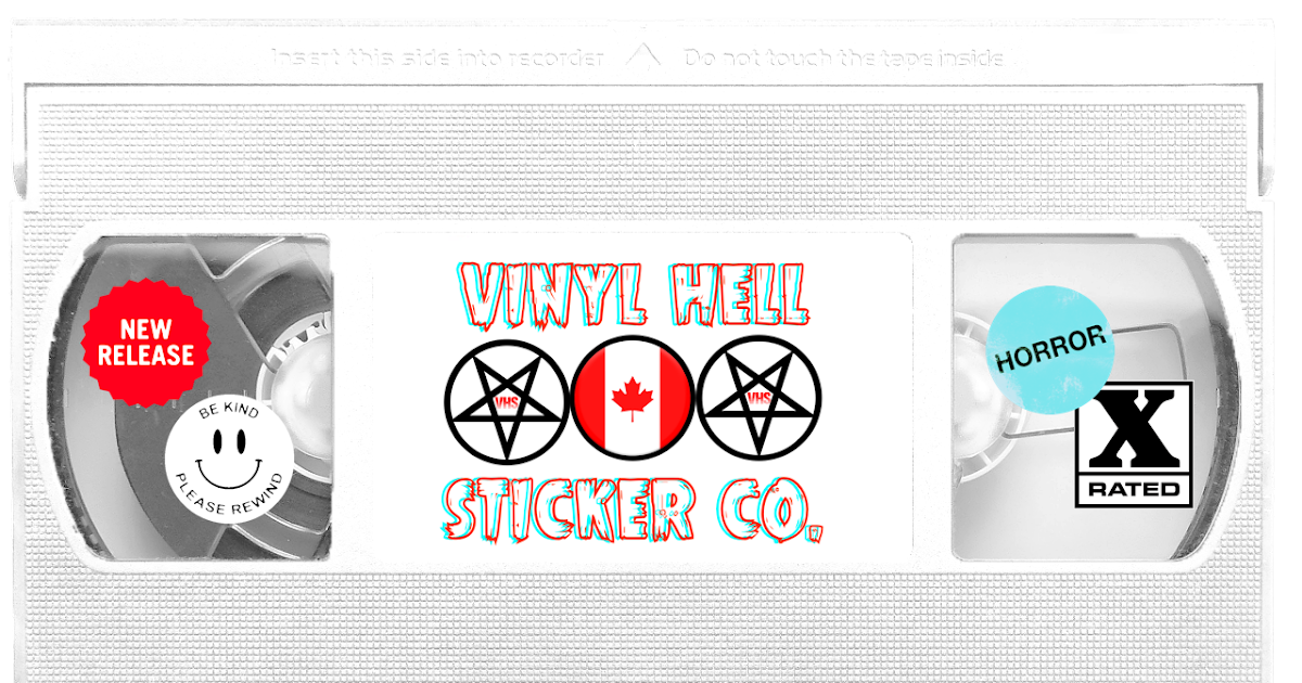 thehorrorsofhalloween: HORROR VHS STICKERS by VINYL HELL STICKER CO.