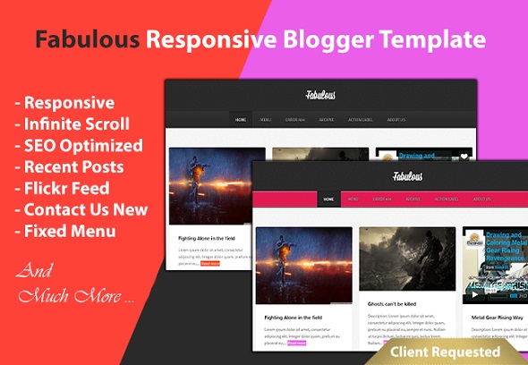 Fabulous Responsive Blogger Template - Blogger Templateso