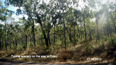 Jan Martin's Travel Blog: Coen, Queensland - Monday 27th June 2011