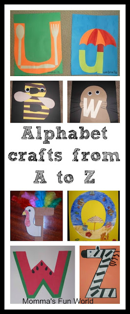 Momma's Fun World: Alphabet crafts for each letter
