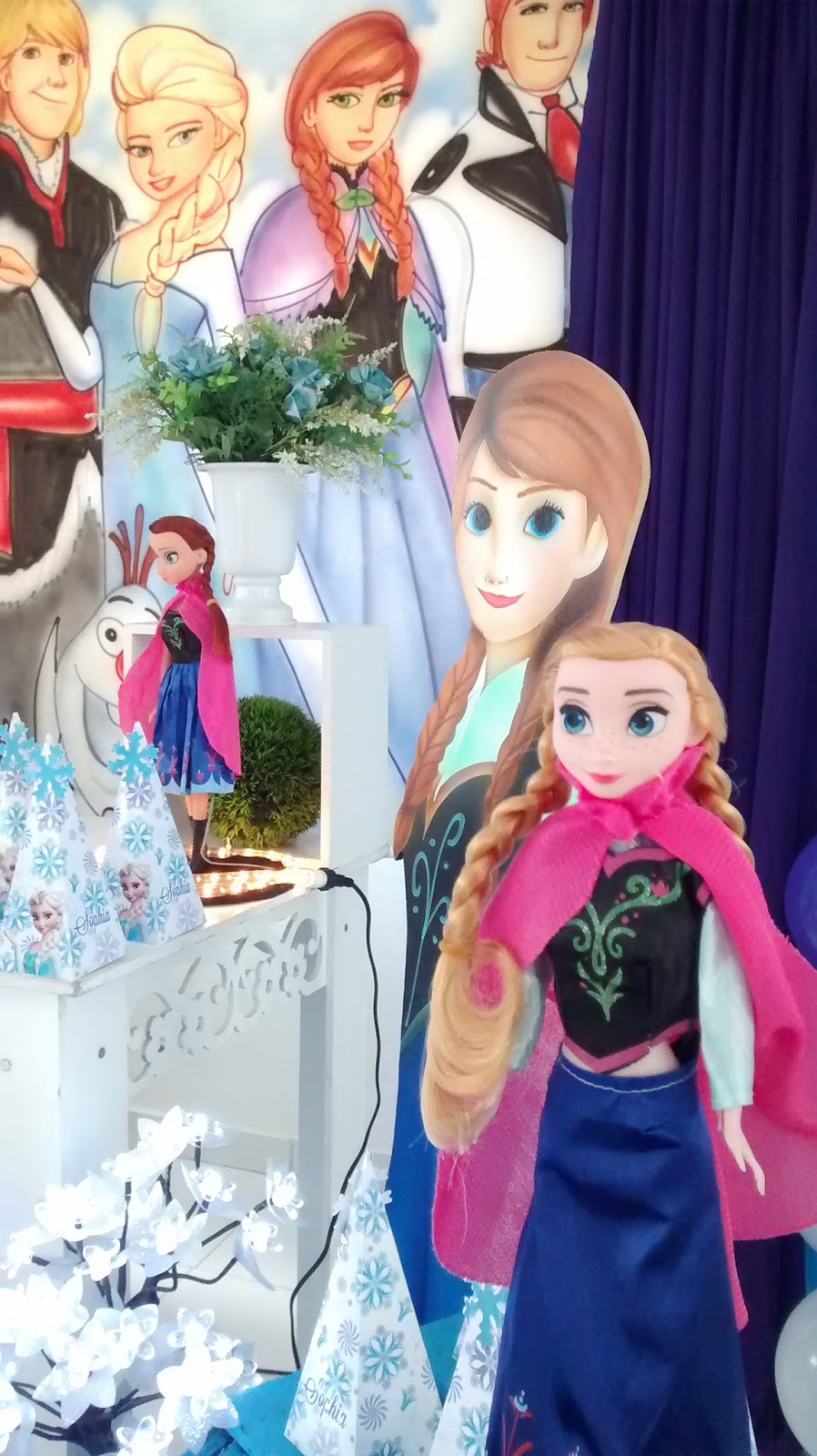 Colore Colorê: Frozen clean roxo e azul