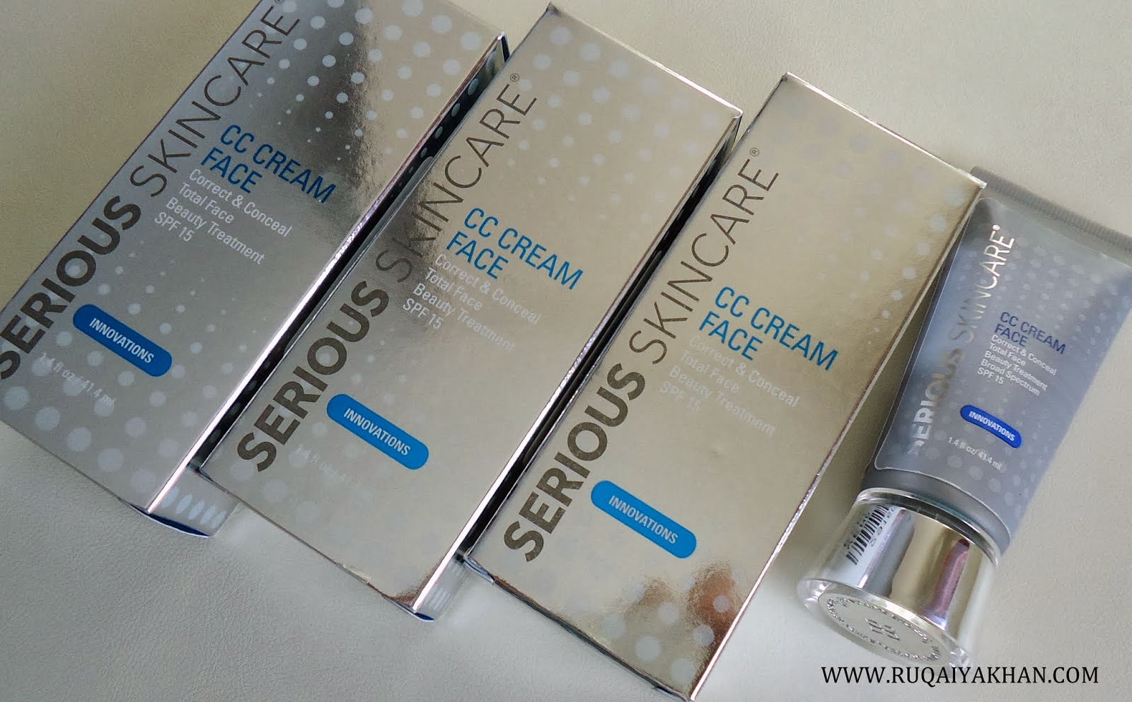Ruqaiya Khan: Serious Skincare CC Cream Review and Swatches - All Shades!