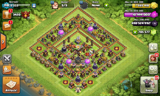 Base COC Terkuat Untuk TH 1-11 - cekrisna
